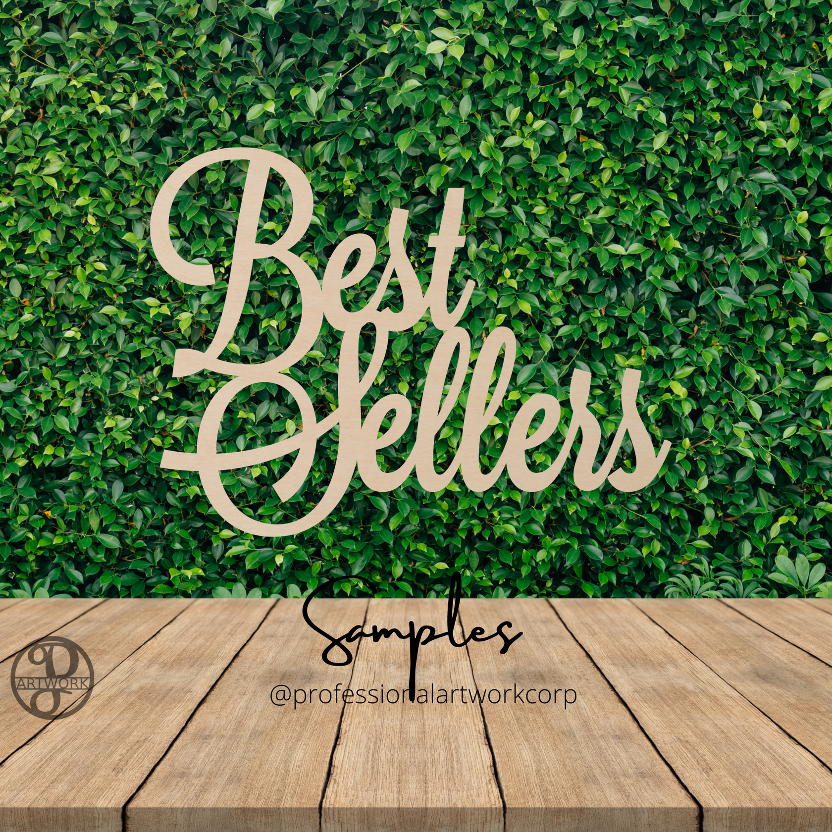 Custom Wood Stacked Sign – Professional Artwork